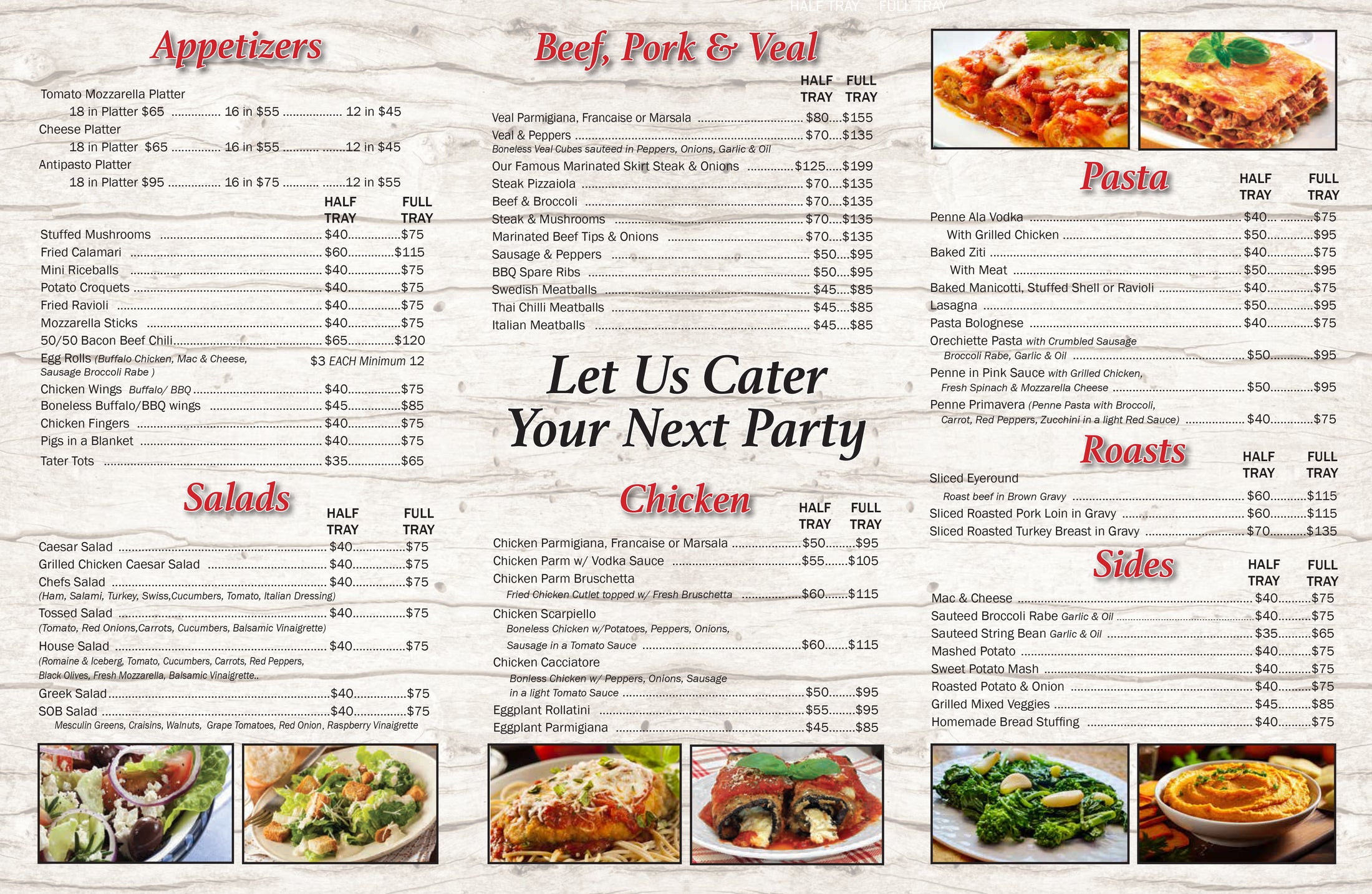 Catering Menu – Sons Of A Butcher